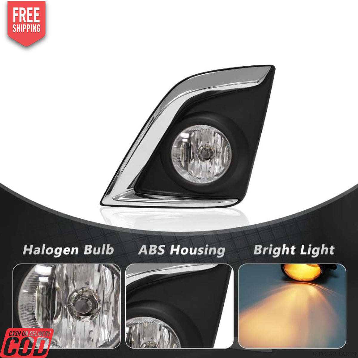 K D Fog Lamp Set for ISUZU D-MAX 2016-2020 with Bulb (COMPLETE KIT) PA ...