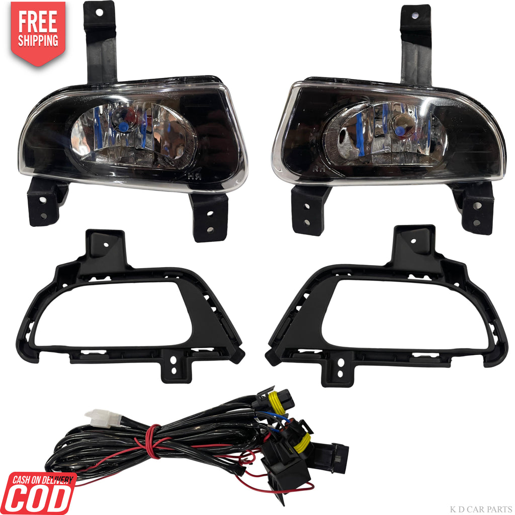 K D Fog Lamp for Mahindra Bolero Neo, Halogen Yellow, Complete Kit wit ...