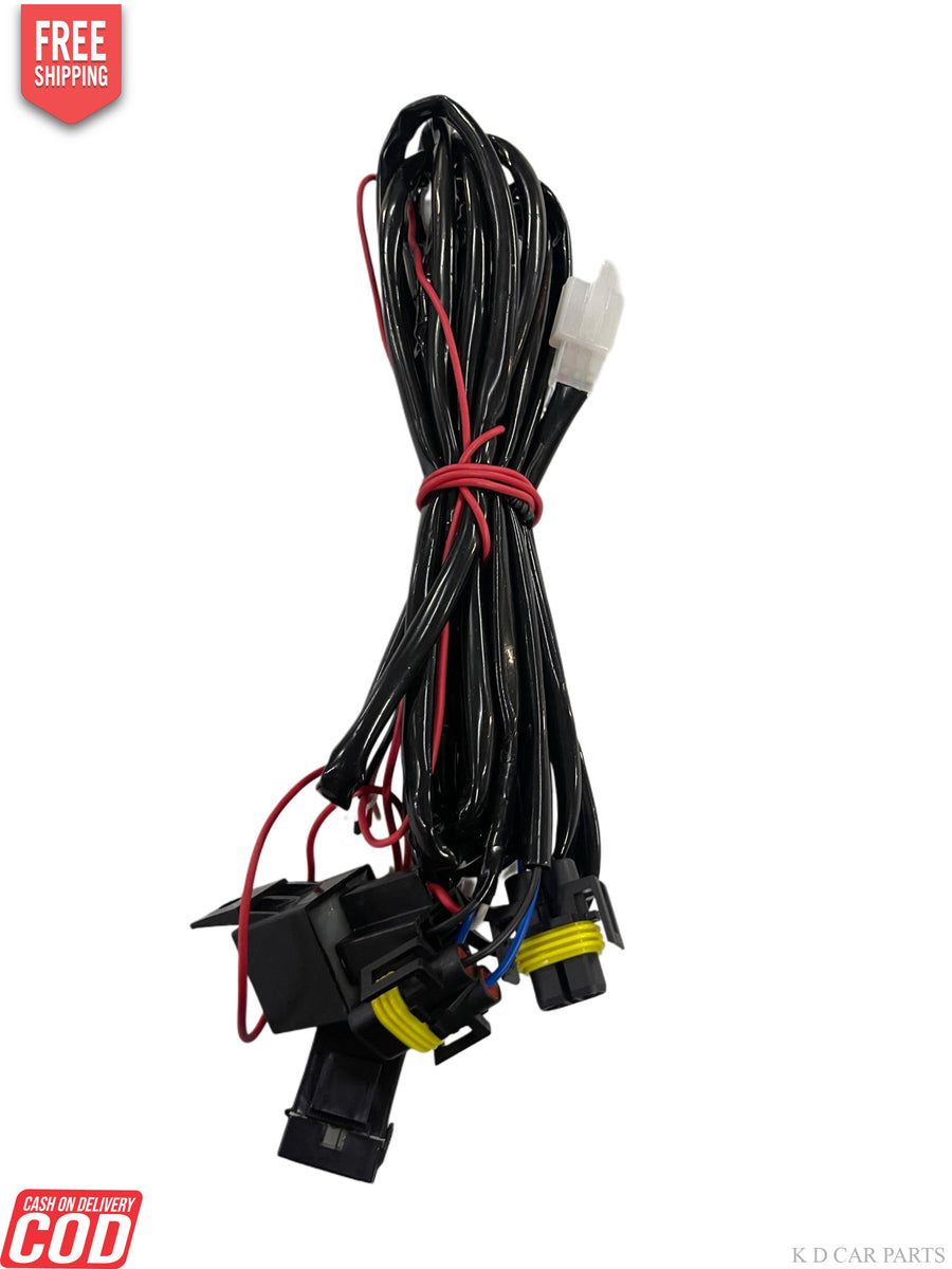 K D LED Fog Lamp Set for Mahindra Bolero, Harley Kit 2021-Present, Whi ...